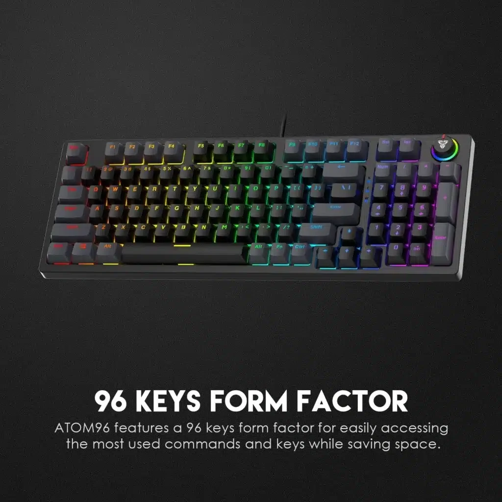 Fantech Atom96 MK890 Mechanical Gaming Keyboard with Full Keys Anti ...